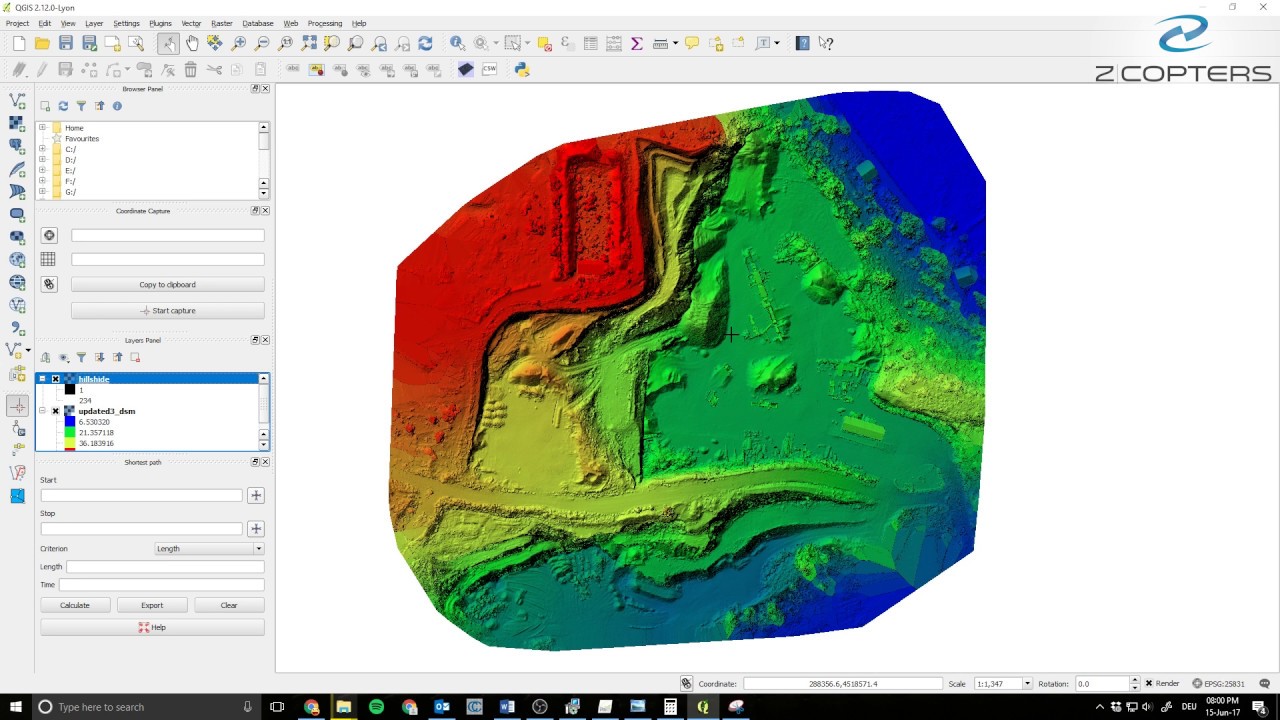 Como importar un DSM de Pix4D a QGIS - YouTube