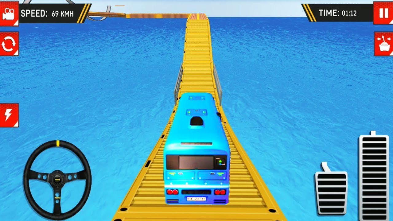Hill Top Bus Racing Stunt Game | Bus Games | Bus Driving Game | Bus 3D ...