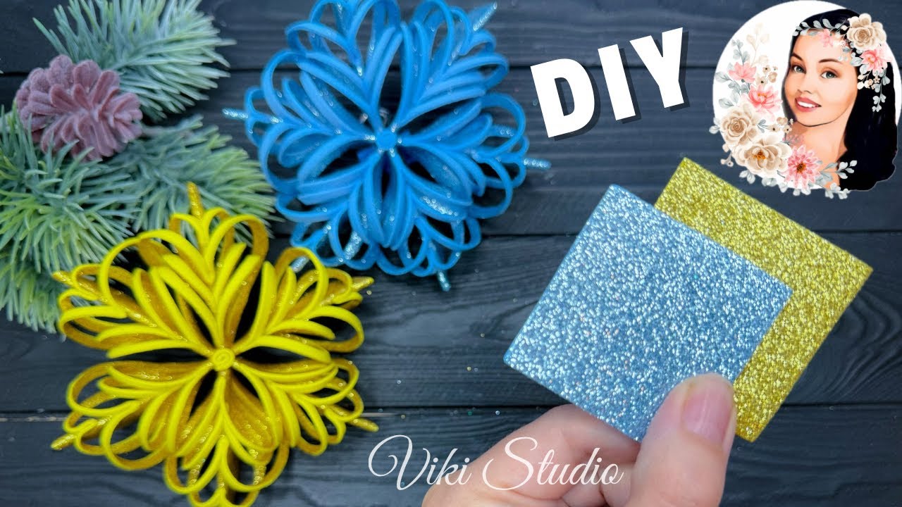 3D Christmas Snowflakes ️ Christmas Decor ️ Christmas Craft - YouTube