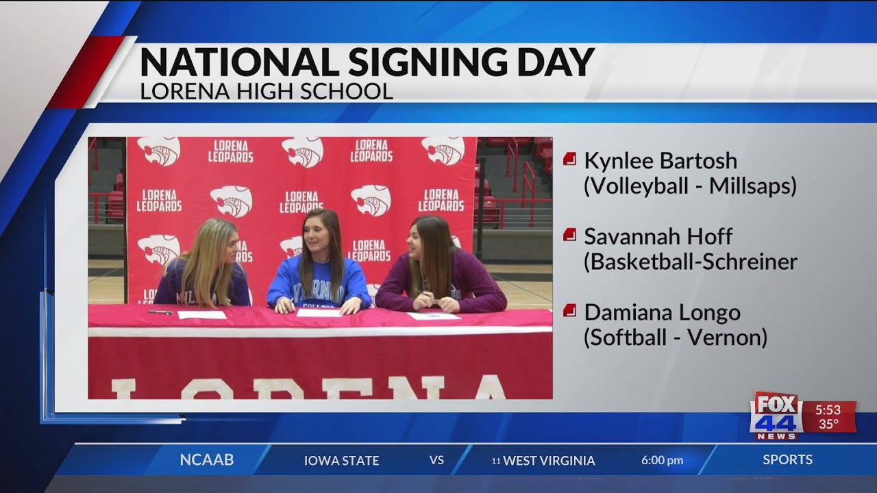 National Signing Day: Lorena - YouTube