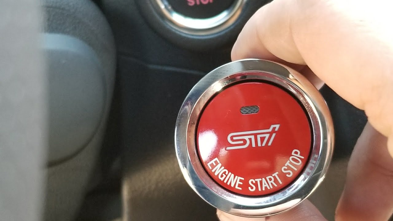 JDM Push Start Button Install: 2018 STI - YouTube