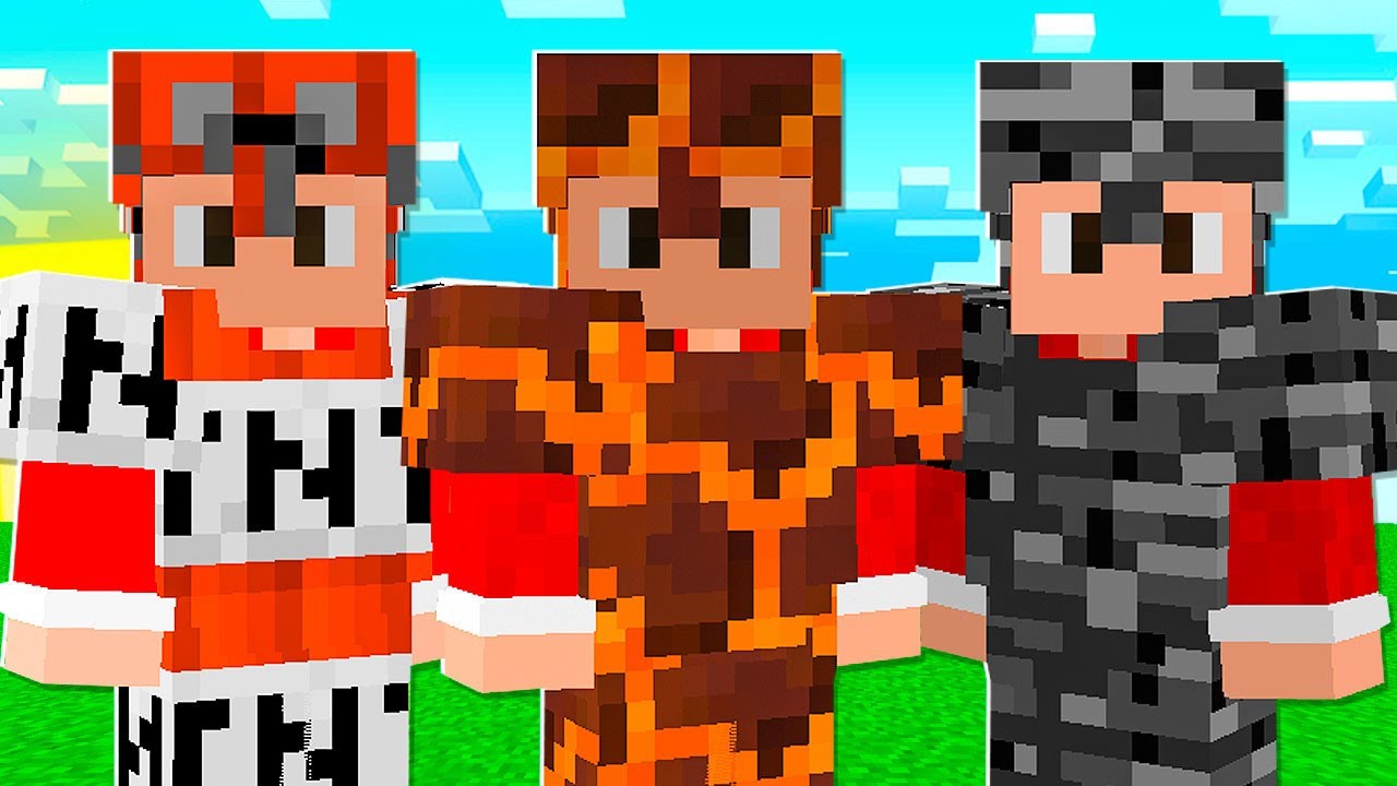 Testando As Novas Armaduras Adicionadas No Minecraft São IncrÍveis