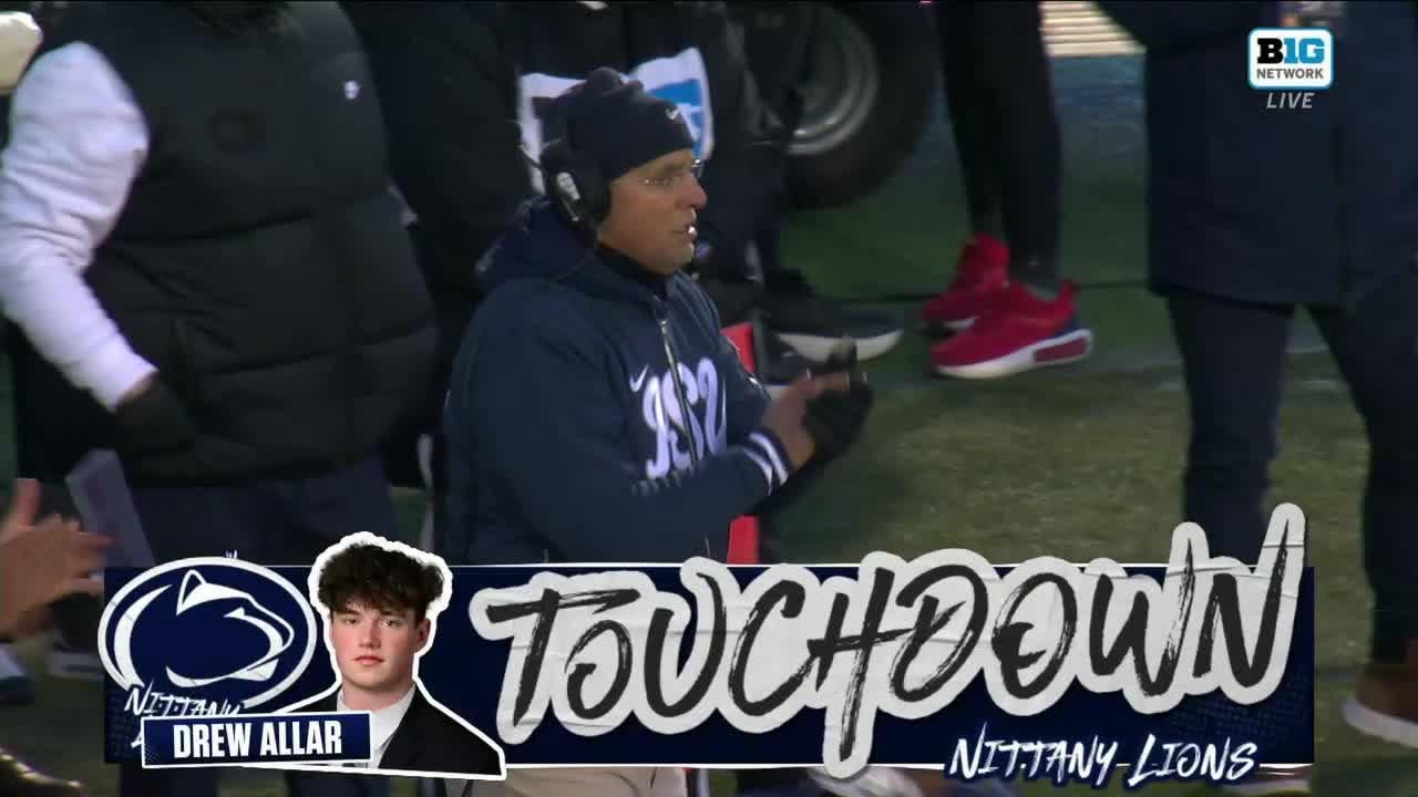 Drew Allar Pushes Into The End Zone vs. Maryland | Penn State Football ...