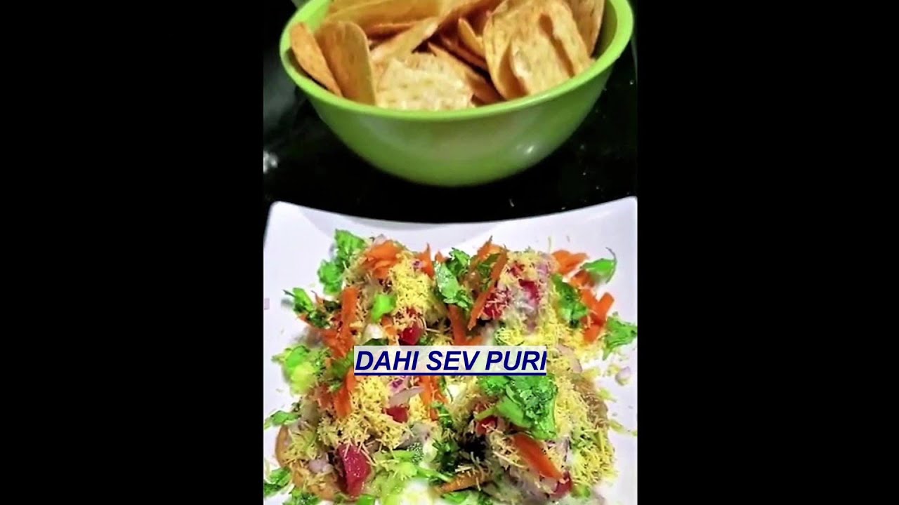 Mumbai Street food- Dahi Sev Puri in a Jiffy with recipe details - YouTube