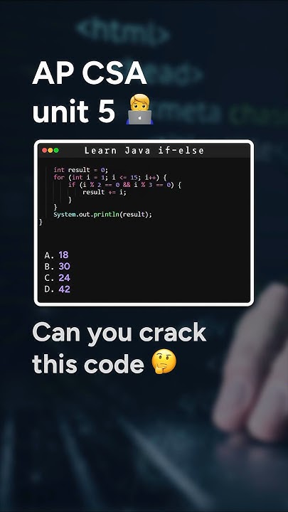 APCSA Practice: Modulus + For Loop = Brain Twister! - YouTube