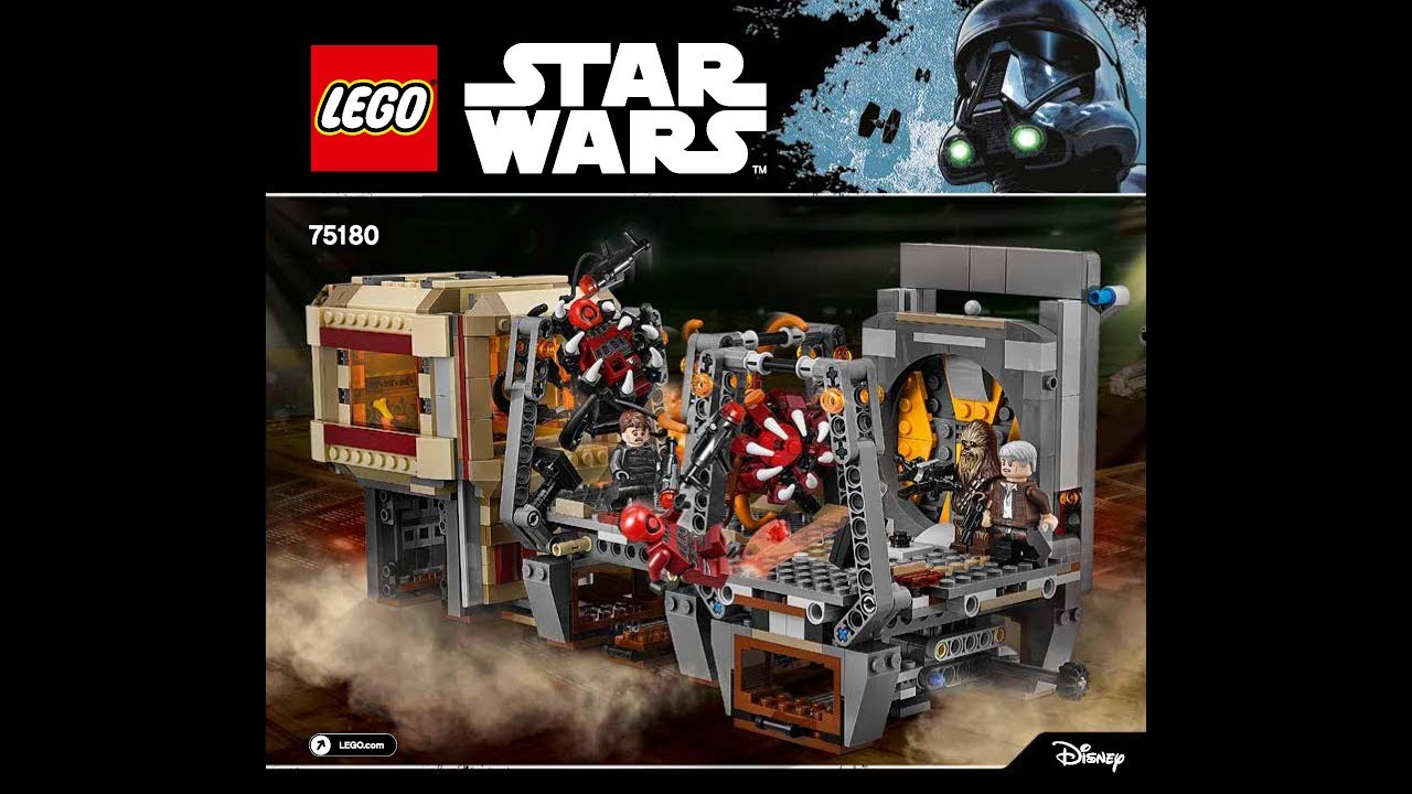LEGO Star Wars Rathtar Escape 75180 Instructions Book DIY - YouTube