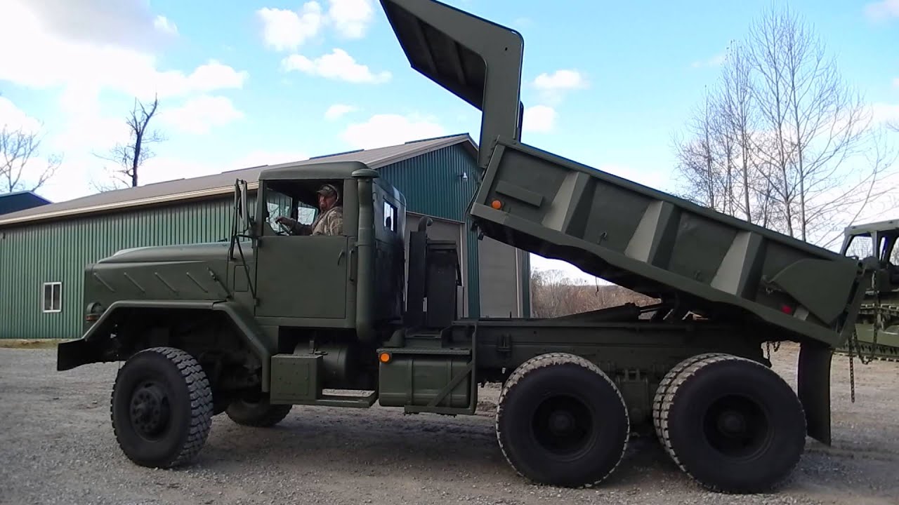 M929 military dump truck C&C Equipment 812-336-2894 - YouTube