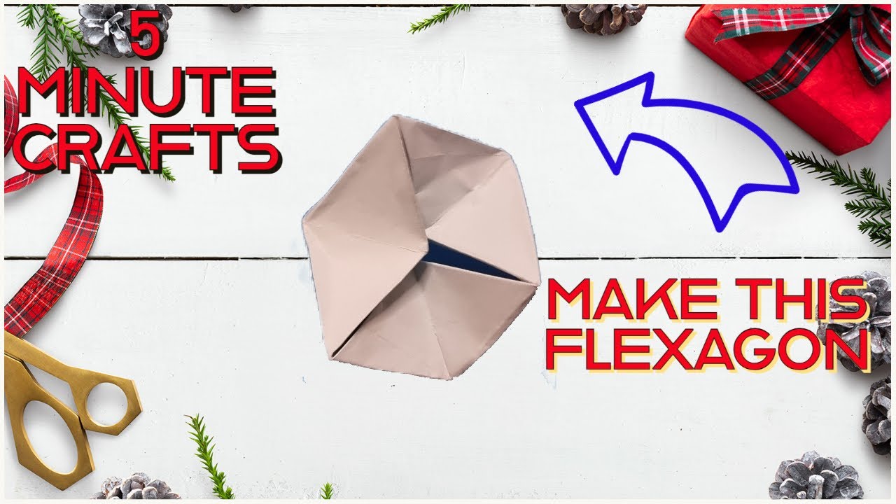HOW TO MAKE A FLEXAGON, GREAT FOR ADHD AND EASY PAPER CRAFTS - YouTube