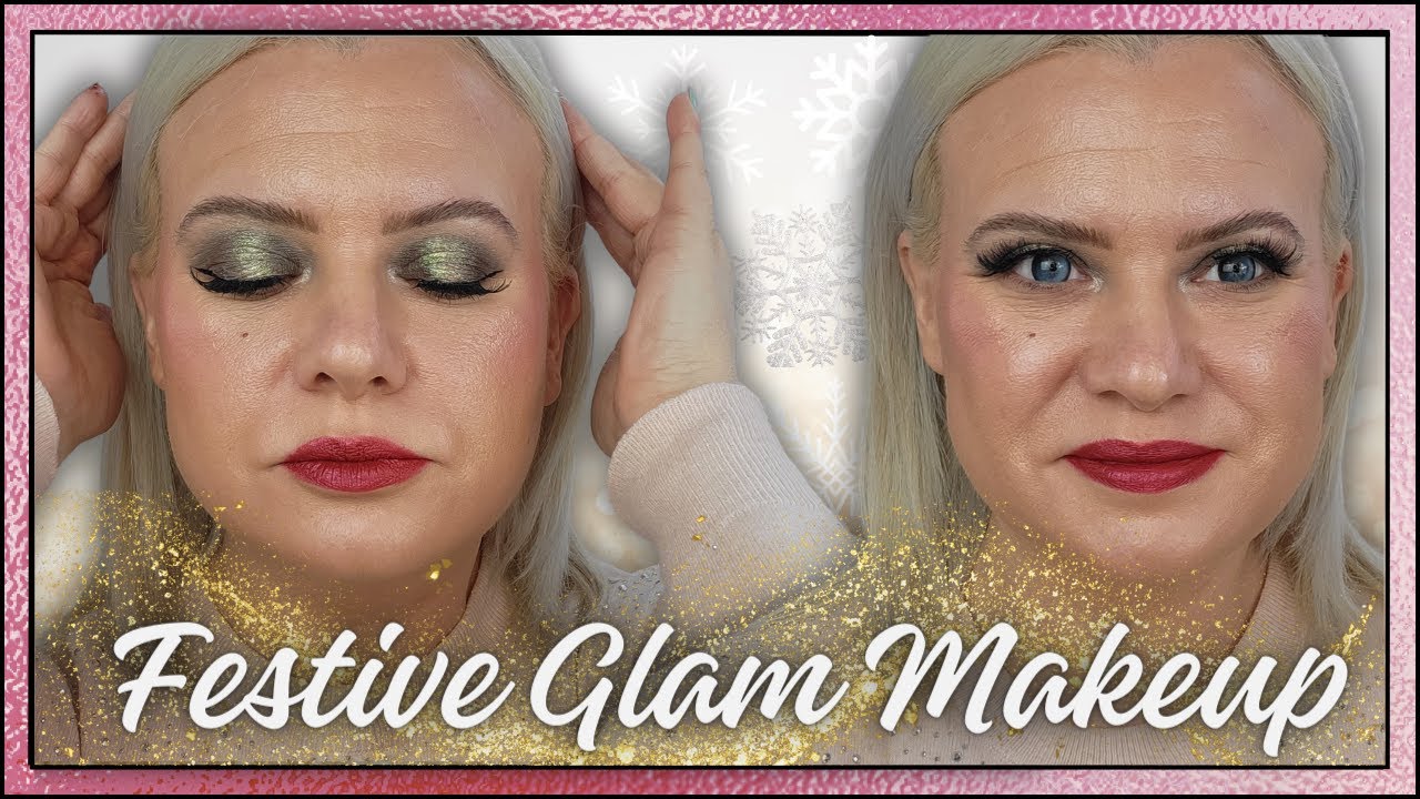 FESTIVE GLAM CHRISTMAS PARTY EVENING MAKEUP TUTORIAL | Clare Walch ...