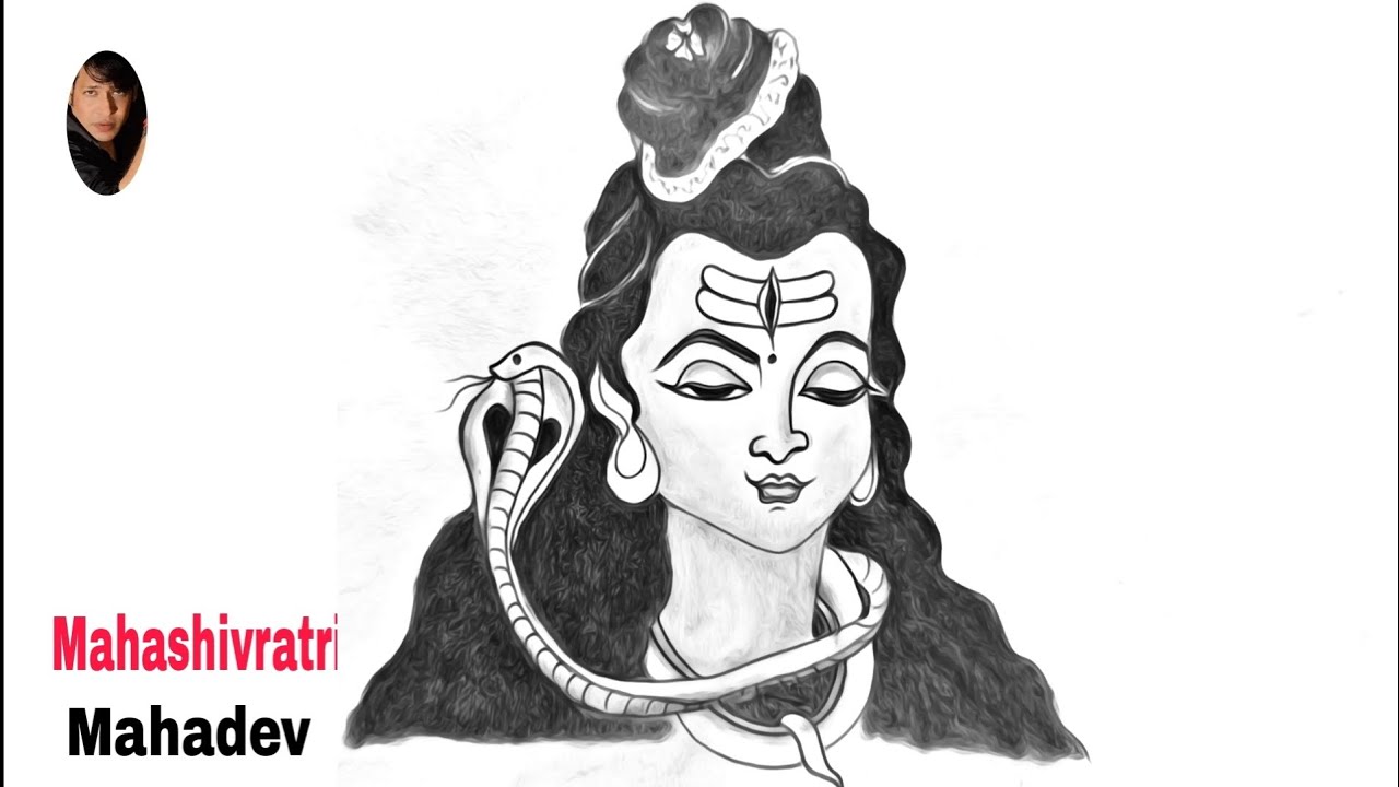 How To Draw Lord Shiva Face Easy | Step By Step l Mahadev Drawing ...