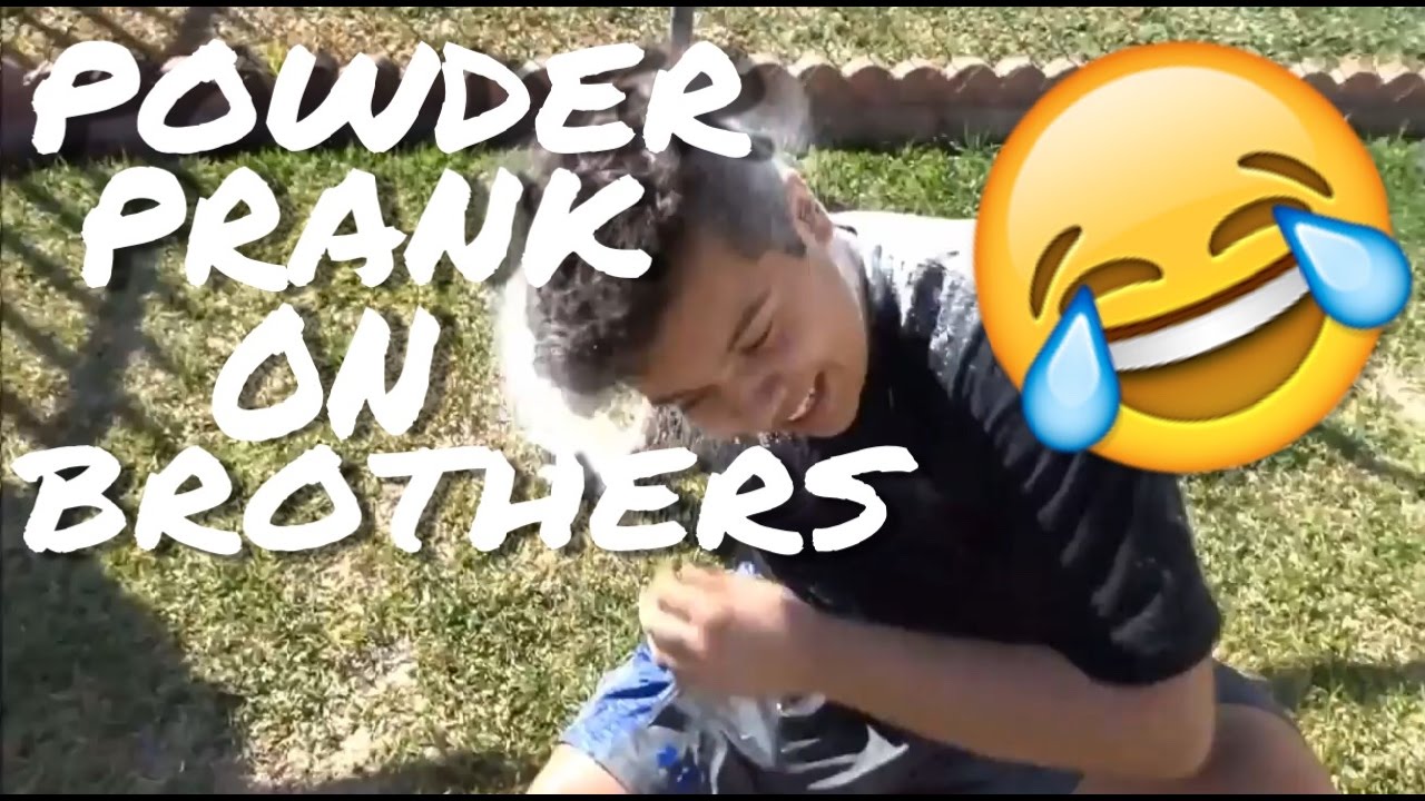 POWDER PRANK ON BROTHERS !!!! (Gone Wrong) - YouTube