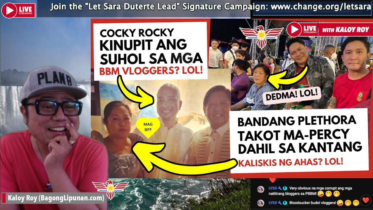 SUHOL SA BBM VLOGGERS KINUPIT NG LEADER? | PLETHORA TAKOT MA-PERCY ...