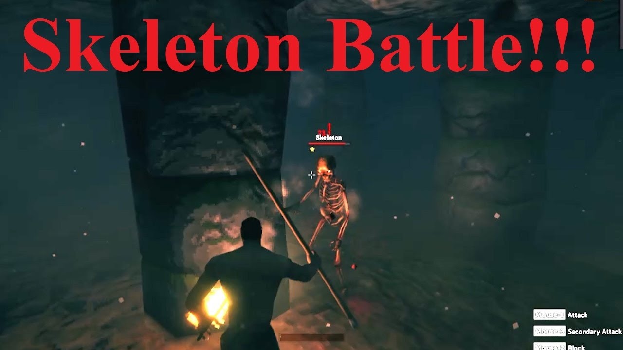 Fighting a Hoard of Skeletons in a Burial Chamber | Valheim - YouTube