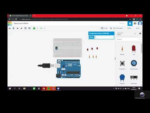 Simulasi Sistem Pendeteksi Suhu TMP36, Board Arduino UNO, dan Lampu LED ...