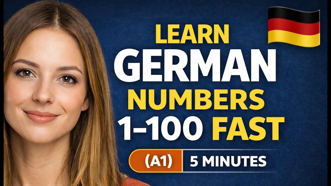 Learn German Numbers 1–100 Fast 🇩🇪 (A1) | 5 Minutes #deutsch #german ...