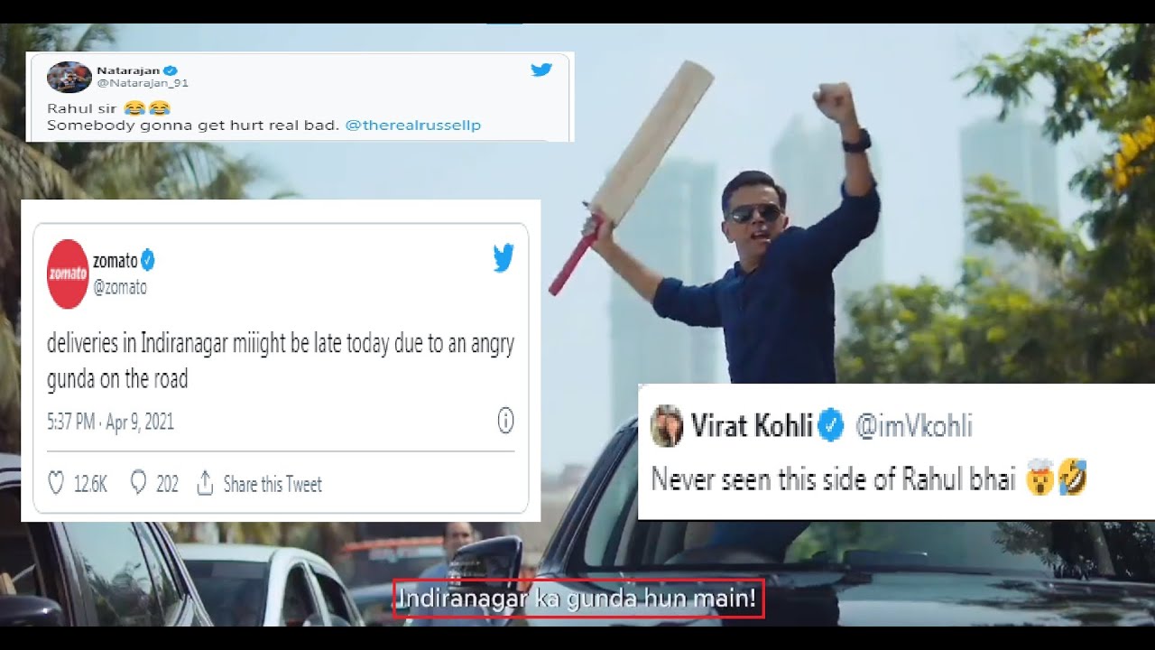 Rahul Dravid surprises Virat Kohli with his angry side in new CRED ...