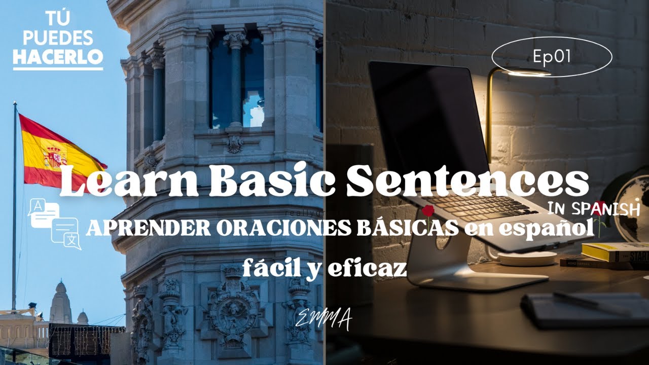Basic Sentences and Words in Spanish For Beginners | Ep 01 #español # ...