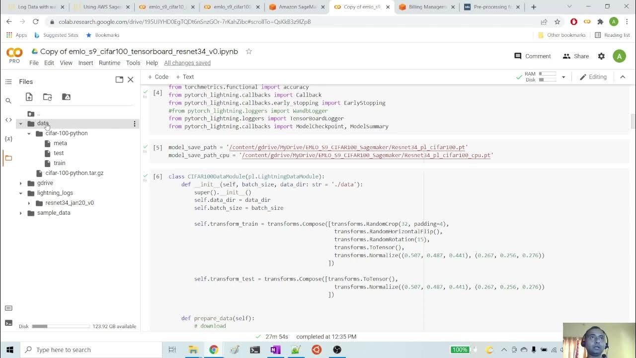 Part 2 CIFAR100 Pytorch Lightning Training in Colab - YouTube