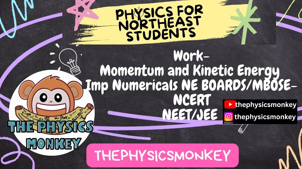 Work - Momentum and Kinetic Energy Class Xi ThePhysicsMonkey NEET JEE ...