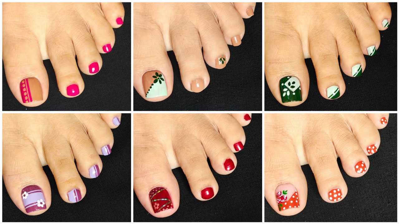 Most beautiful foot nail art designs | Must watch toe nail art ...