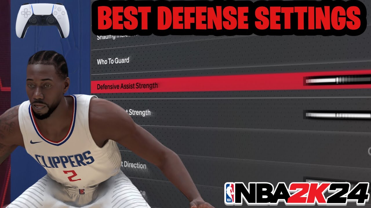 BEST DEFENSIVE SETTINGS IN NBA 2K24 !! THIS SETTING HELP WITH SLIDING ...