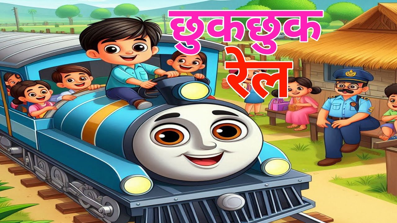 Chhuk Chhuk Rail Chali । Hindi Nursery Rhymes । Hindi Baby Song । Hindi ...