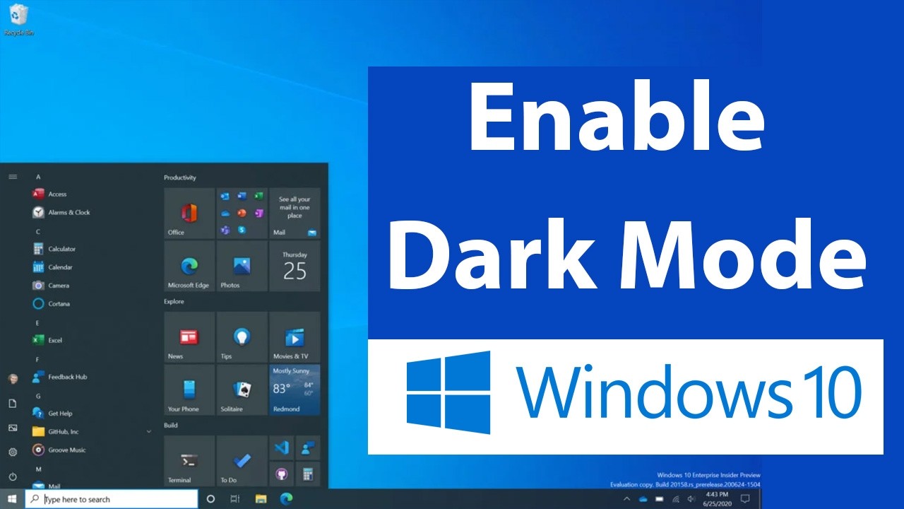 How to Enable Dark Mode in Windows PC? - YouTube