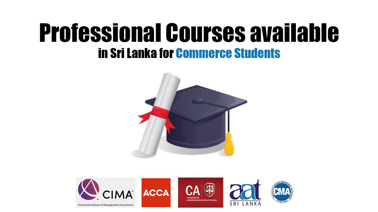 Professional Courses available in Sri Lanka for Commerce Students - YouTube