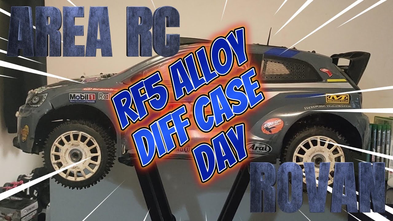 Rovan RF5 alloy diffcase replacment #lancsrc #rovanrf5 - YouTube