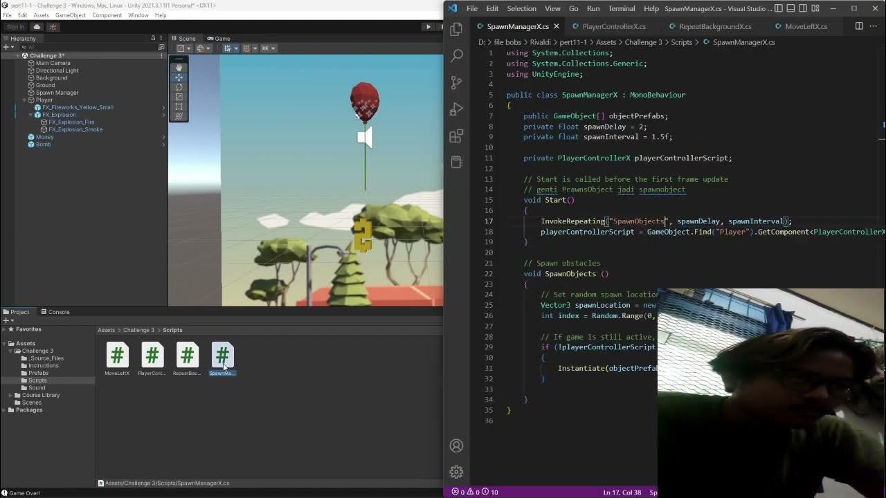 CHALLENGE PERTEMUAN 11 | PEMROGRAMAN GAME - YouTube