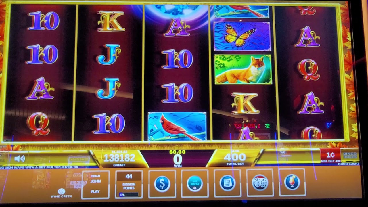 Jackpot Skwirl slot play on Majestic Stallion Windcreek Wetumpka - YouTube