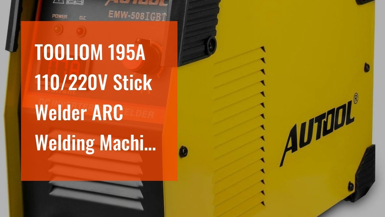 TOOLIOM 195A 110/220V Stick Welder ARC Welding Machine DC Inverter ...