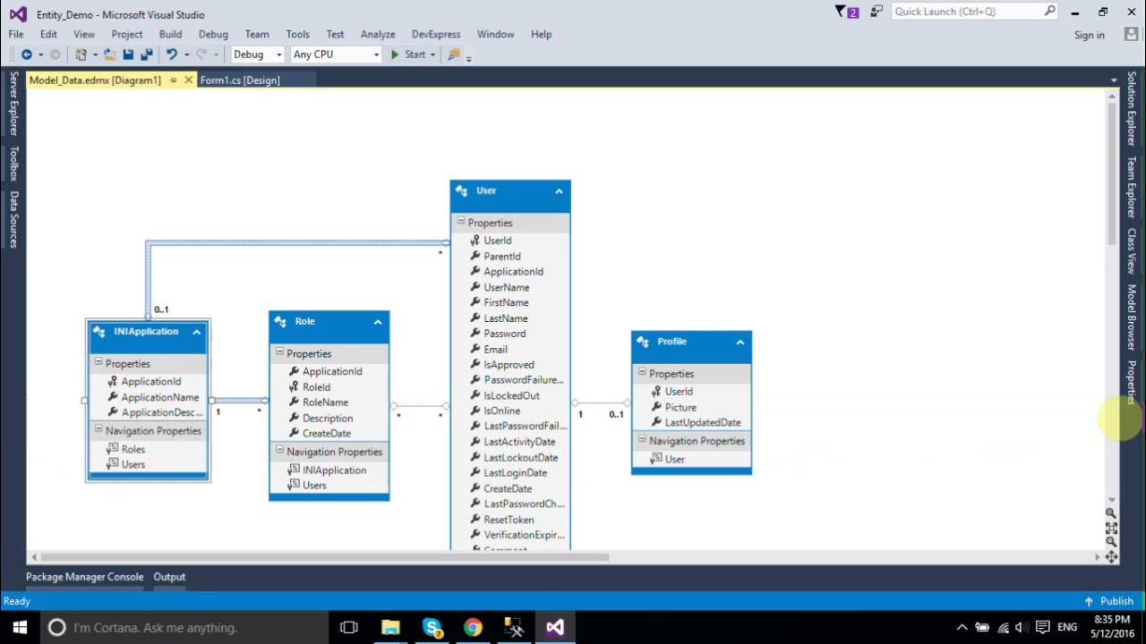 Lesson 1: Create Entity Data Model EDM, Using EDM, EDM vs Database - YouTube