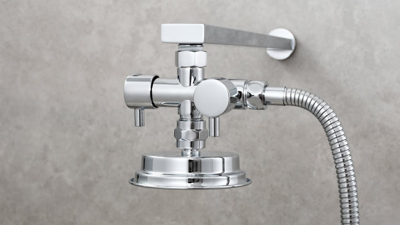 Tecmolog Shower Diverter Valve Chrome G 1/2 Brass Shower Head Splitter ...