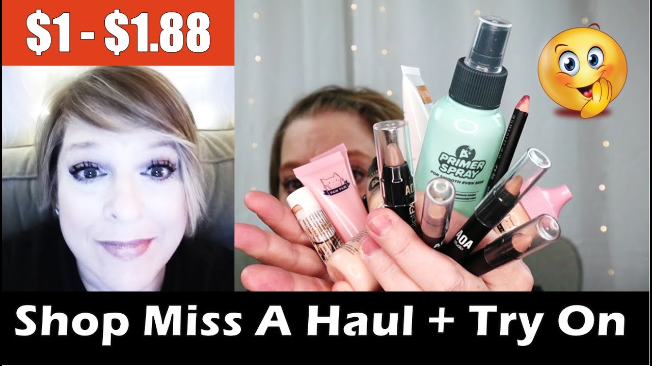 Shop Miss A 2020 Haul + Try On | $1 Makeup, is it worth the price ...