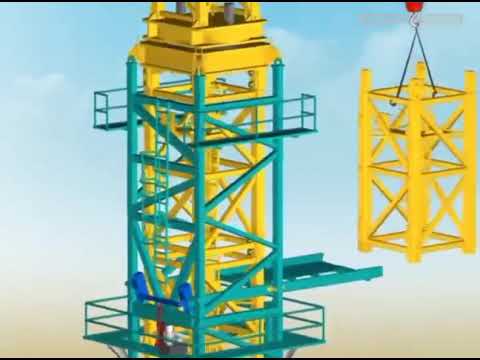 Detaylı kule vinç kurulumu ve yükseltilimi - İsg Tv￼