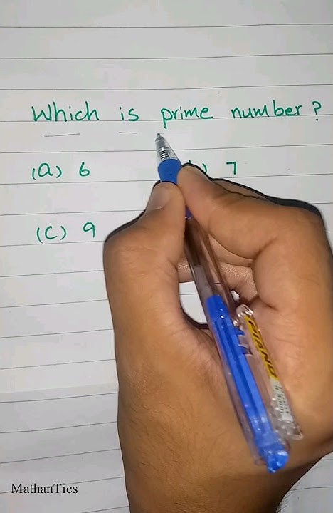 identify prime number #quiz #numbers - YouTube