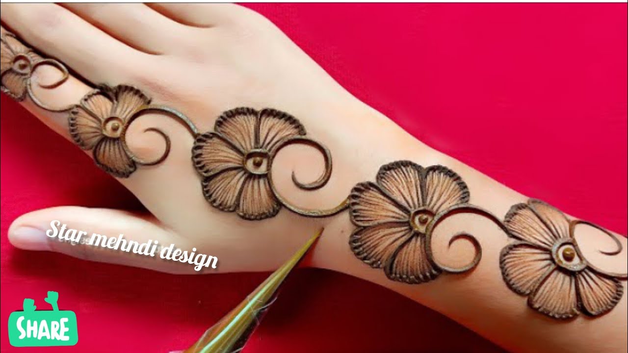 mehndi design |simple mehandi ka design |new mahdi ka dizain|stylish ...
