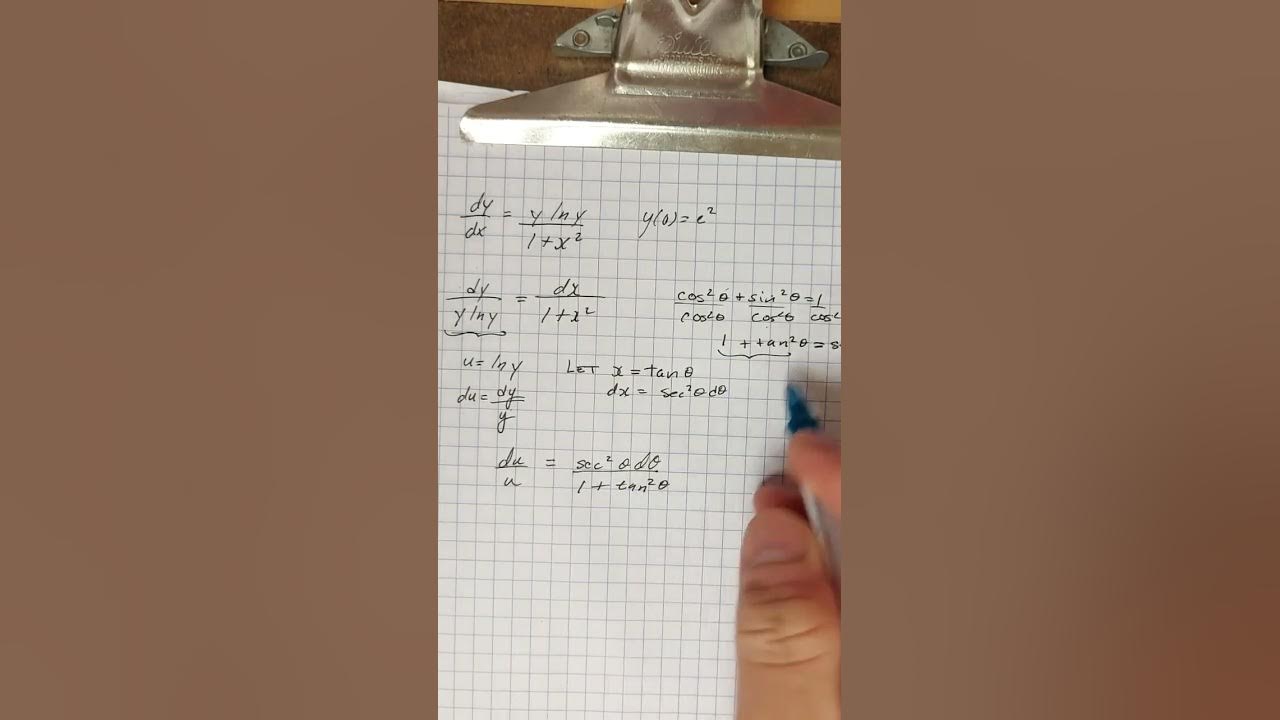 MATH 220 Week 4 Solving Linear First Order Separable Differential Equation - YouTube