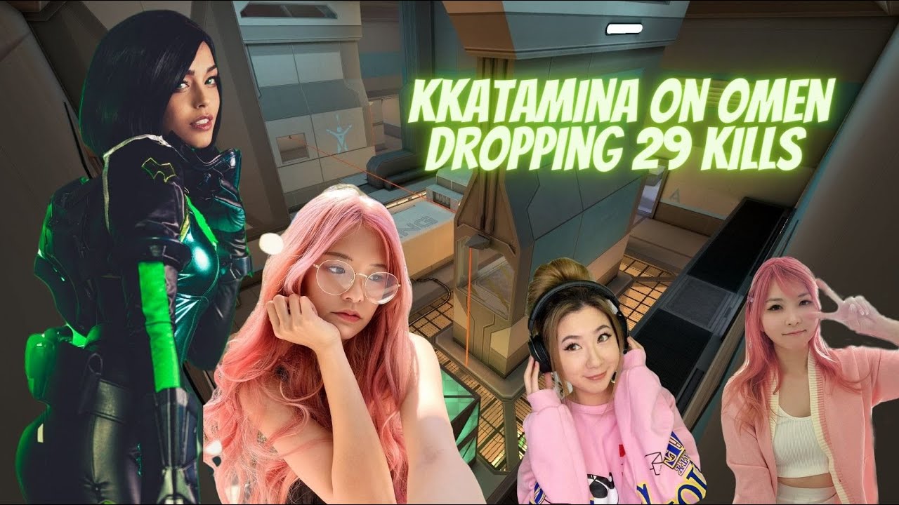Kkatamina on Omen Dropping 29 Kills with Valkyrae Fuslie Yvonnie ...