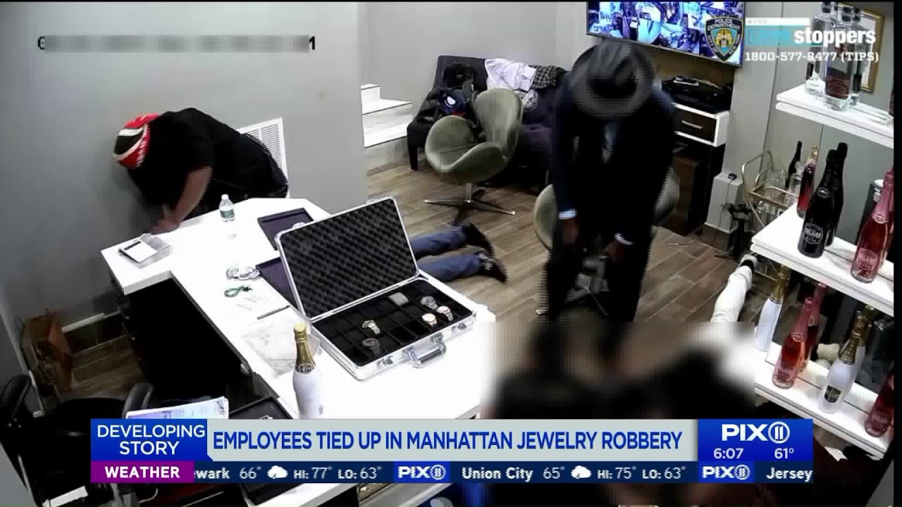 Employees Bound In Midtown Jewelry Store Robbery In Manhattan Youtube