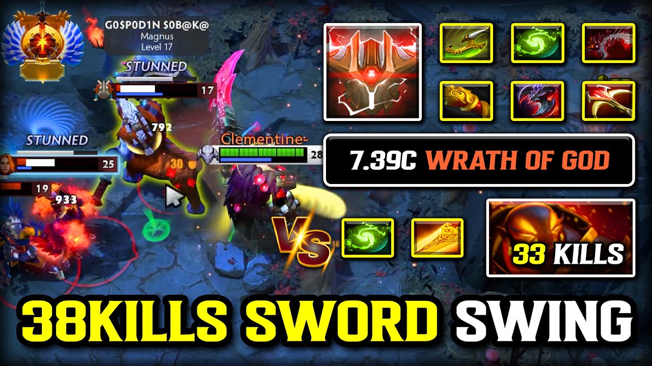 EPIC 38KILLS SWORD SWING CARRY Sven | 7.39c Wrath of GOD FACET Vs ...
