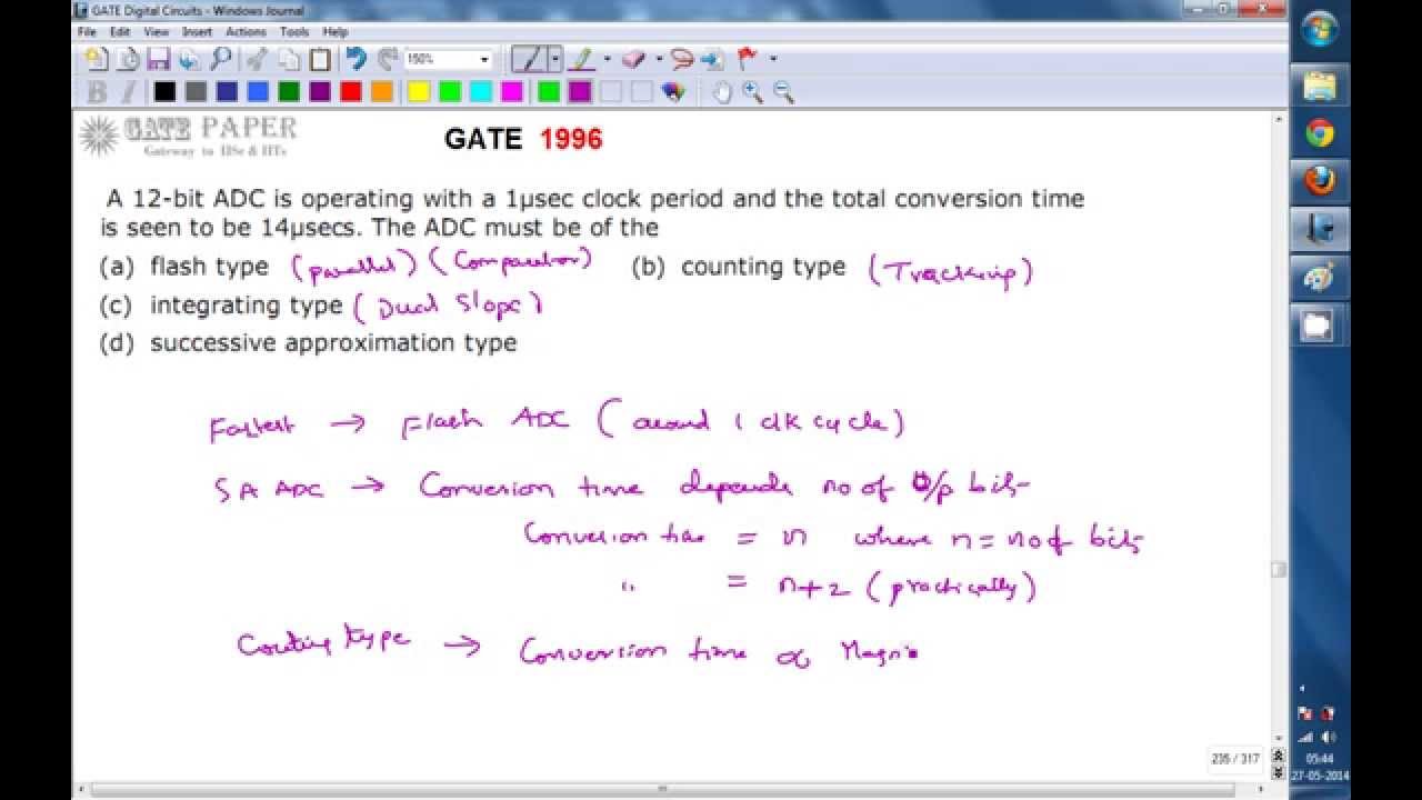 GATE 1996 ECE Successive Approximation ADC Conversion Time YouTube gate-1996-ece-successive-approximation-adc-conversion-time-youtube