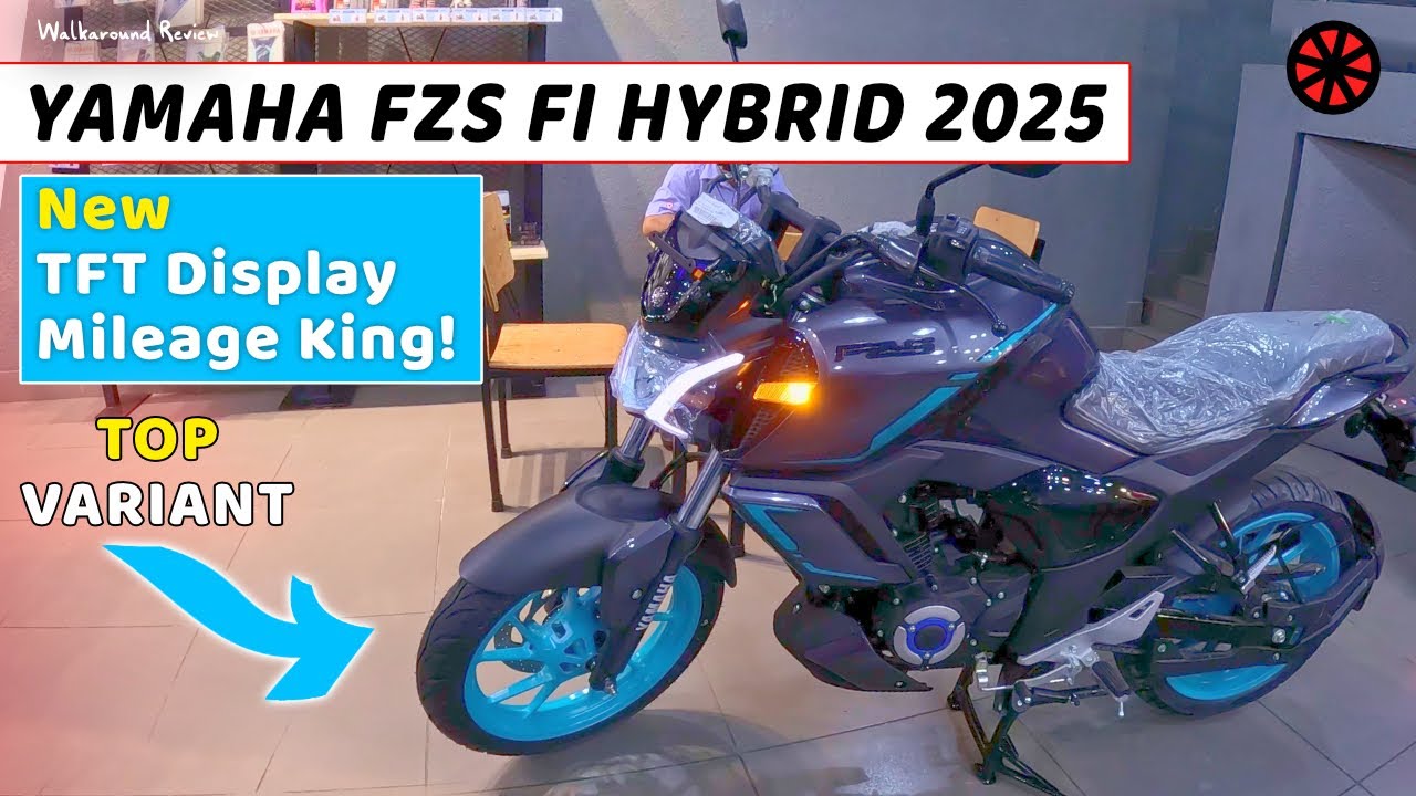 Yamaha FZ-S Hybrid 2025 🧠 Smart TFT Display + Hybrid Assist - YouTube