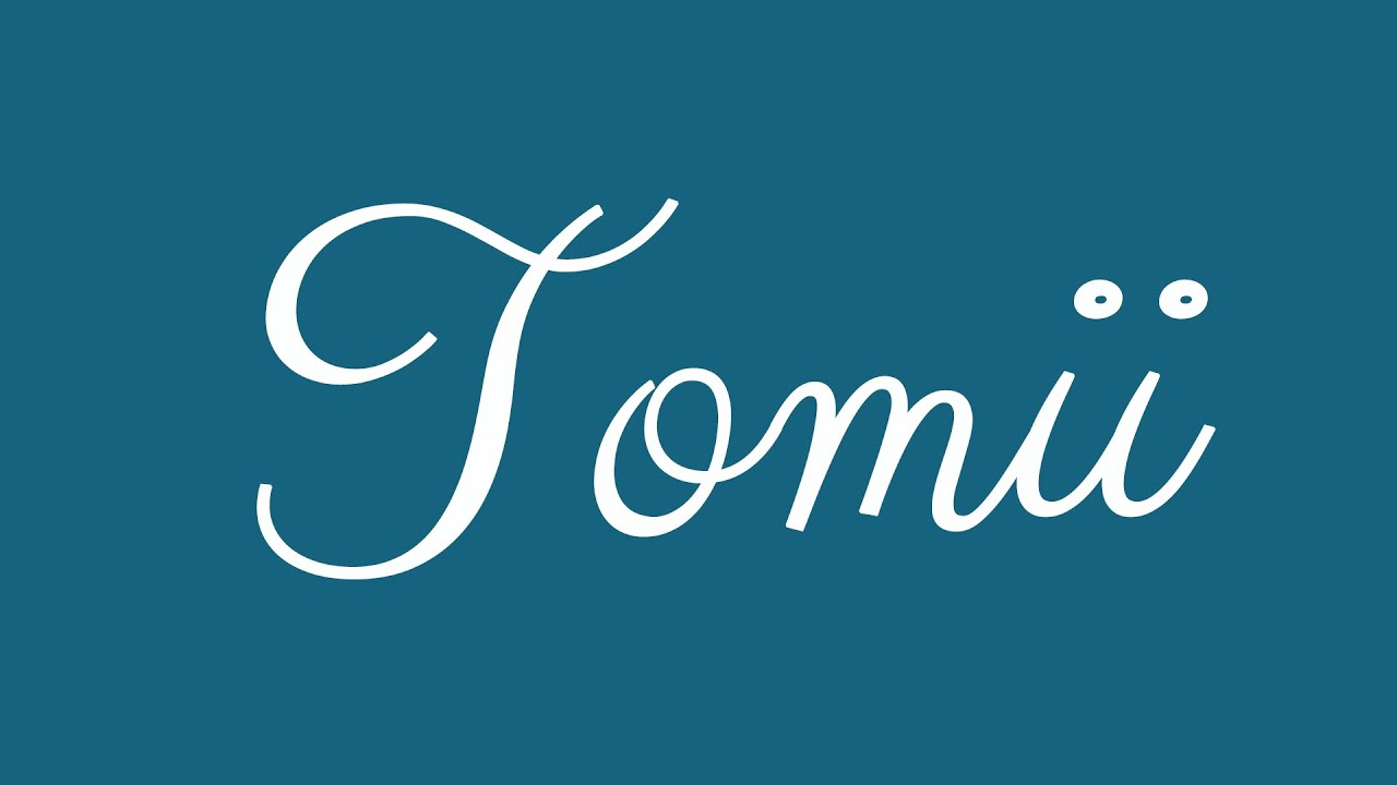Learn how to Write the Name Tomii Signature Style in Cursive Writing ...
