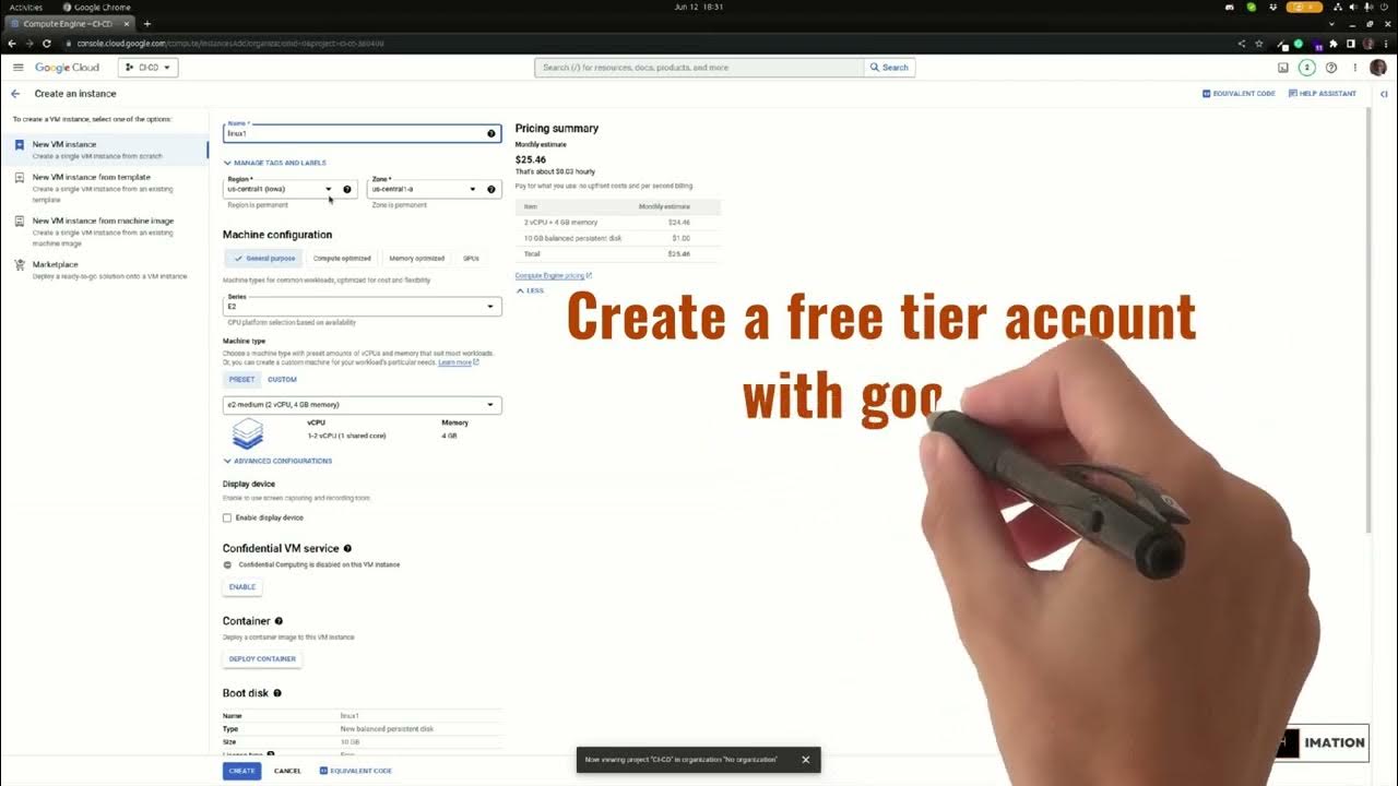 Installing Linux Instance on GCP - YouTube