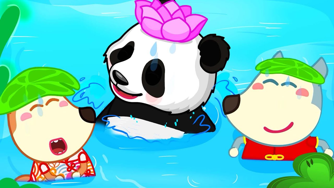 Giant Panda in the Bamboo Forest! Learn Wild Animals for Kids | Wolfoo ...