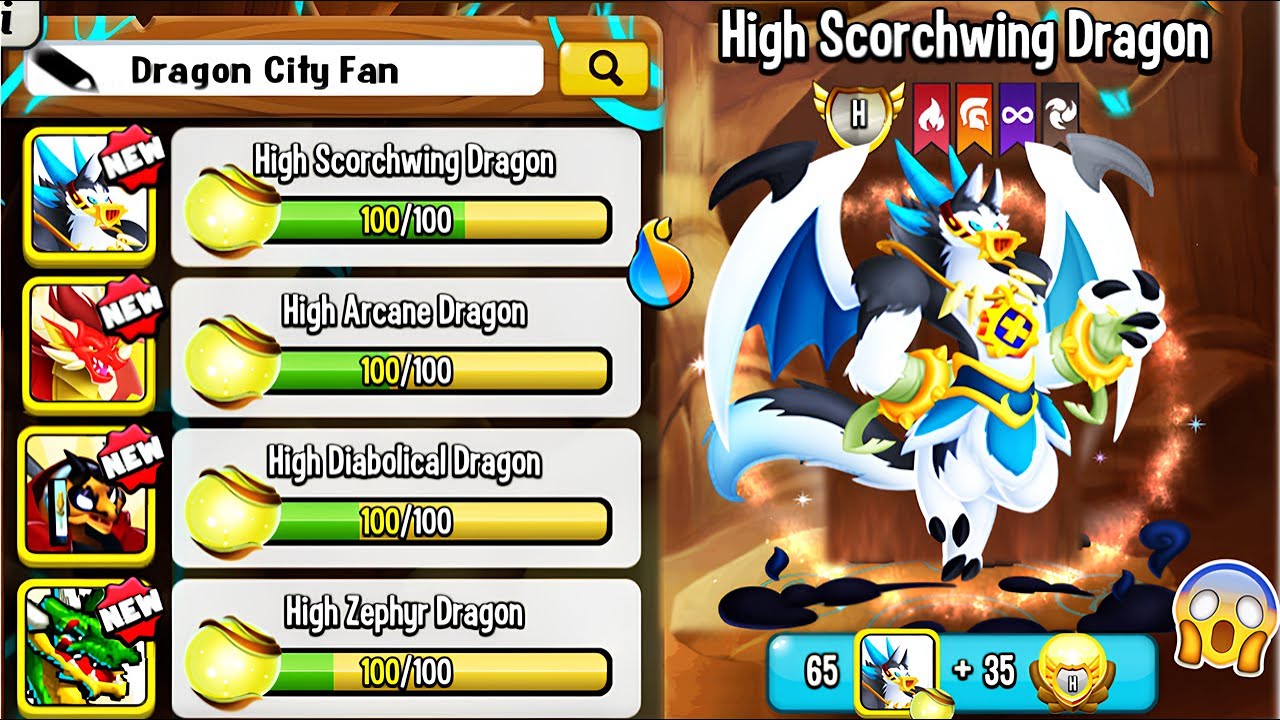 Dragon City - Max upgrade for HIGH CLAWED SILENCER DRAGON | MAX Level ...