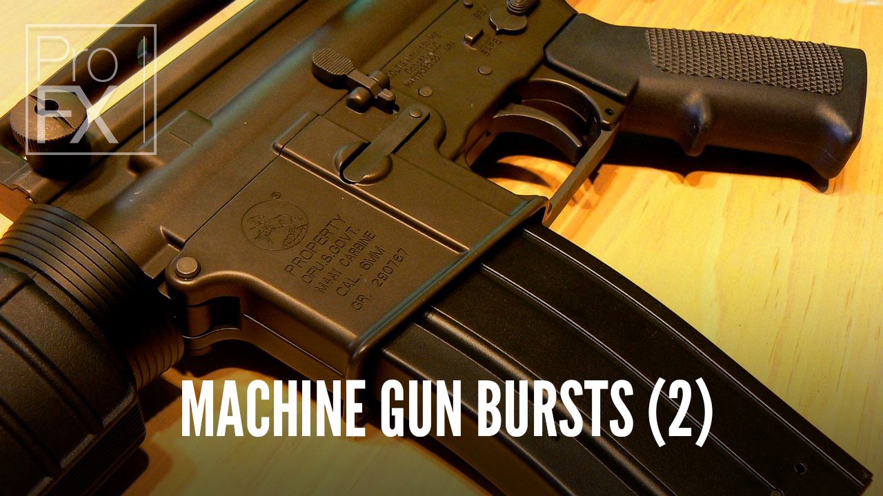Machine gun bursts sound effect (2) | ProFX (Sound, Sound Effects, Free ...