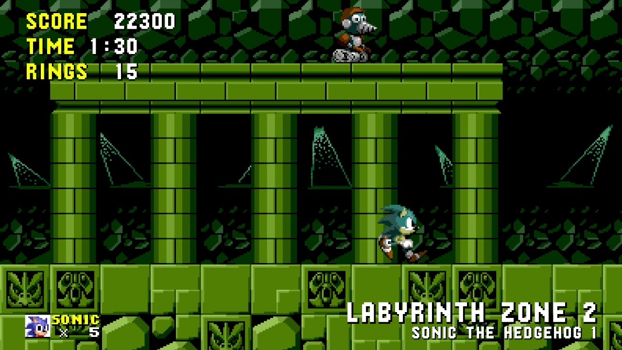 Labyrinth Zone Act 2 - Sonic 1 - YouTube